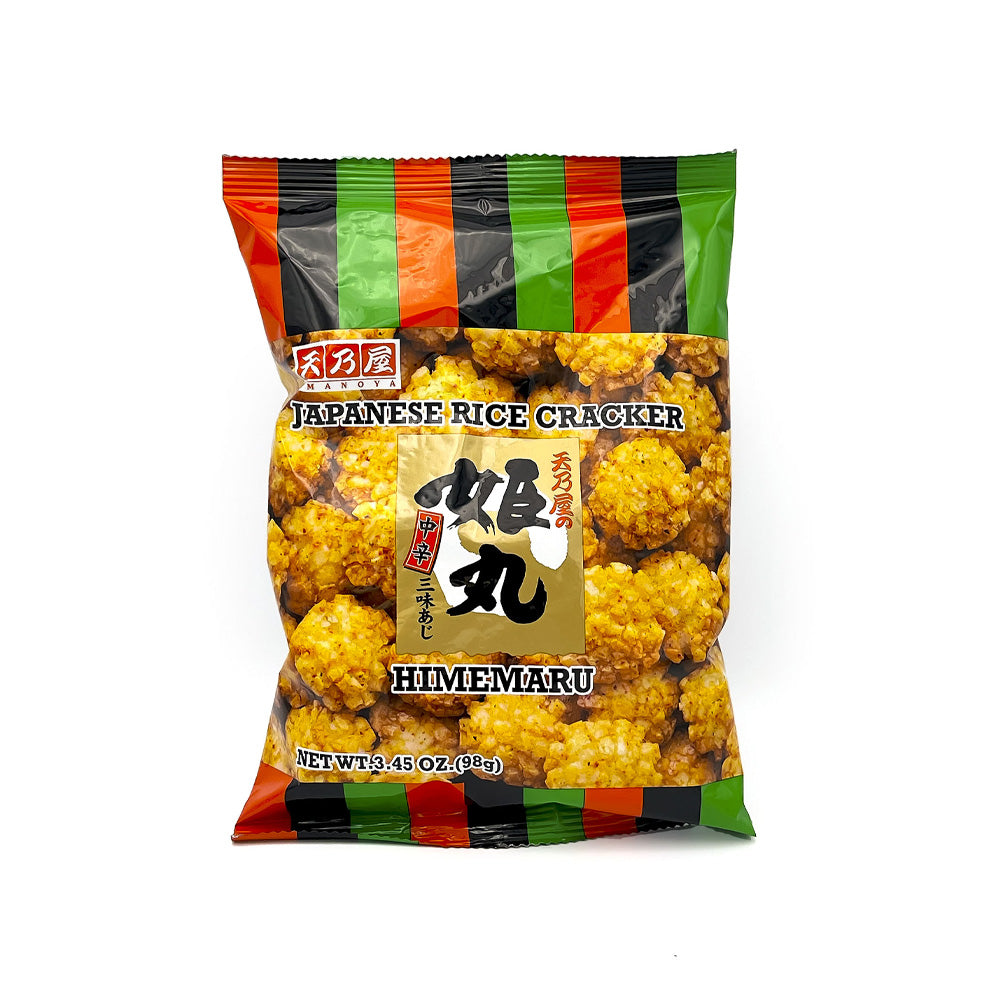 Amanoya Kabukiage Himemaru Medium-Spicy, Japanese Rice Crackers – maeda-en